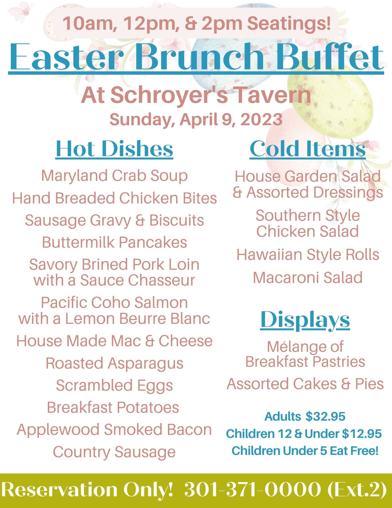 Easter Brunch Buffet - Maryland National Golf Club